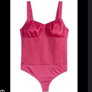 Intempo | Tops | New Barbie Pink Satin Bodysuit Size 2 | Poshmark
